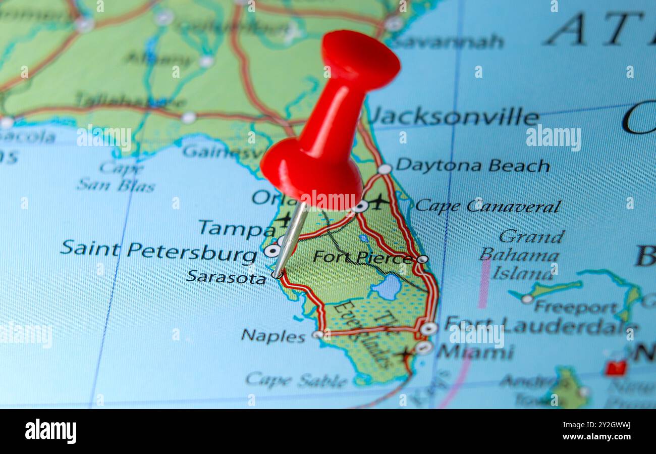 Florida state political map hi-res stock photography and images - Alamy