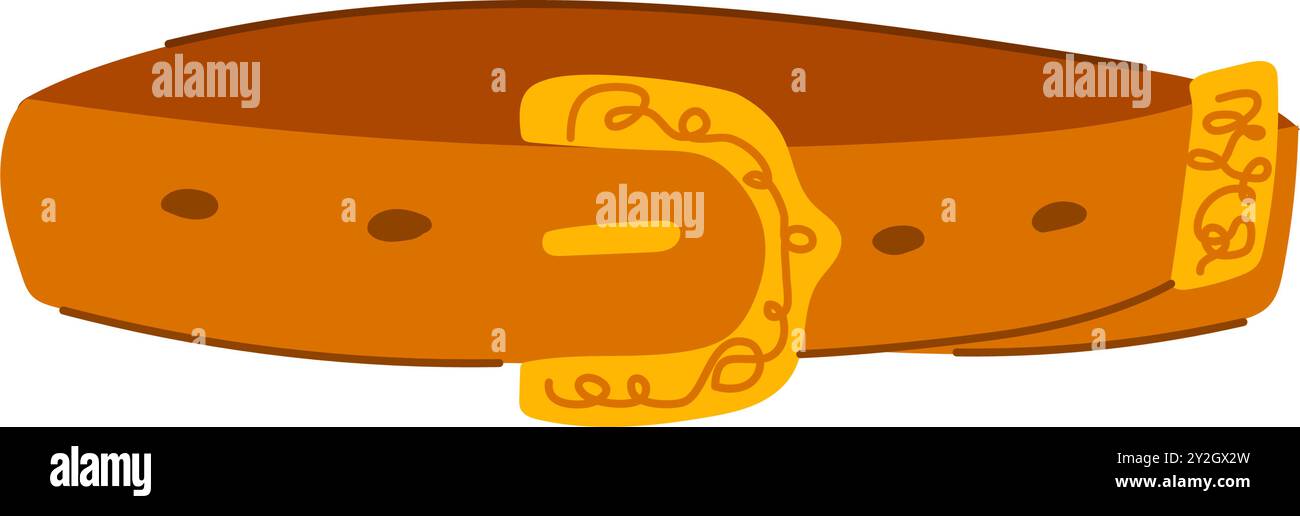 rodeo belt cowboy cartoon vector illustration Stock Vector Image & Art ...