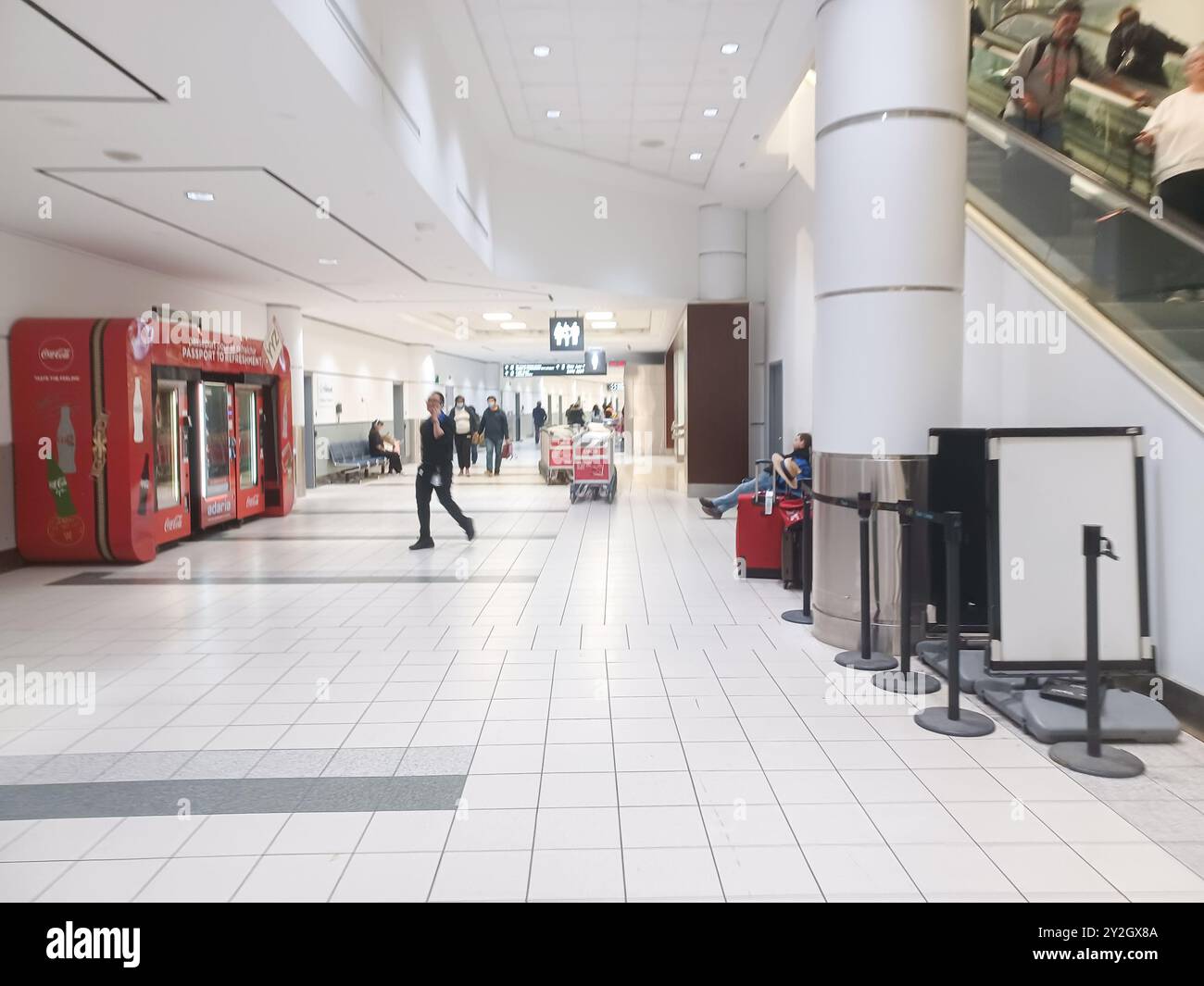 Toronto, ON, Canada - June 21, 2024: Inside view of the Toronto Pearson ...