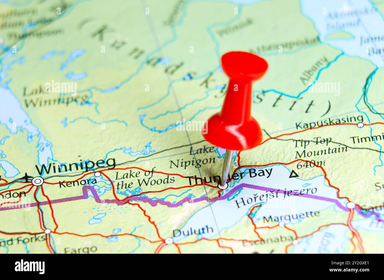 Map of thunder bay hi-res stock photography and images - Alamy