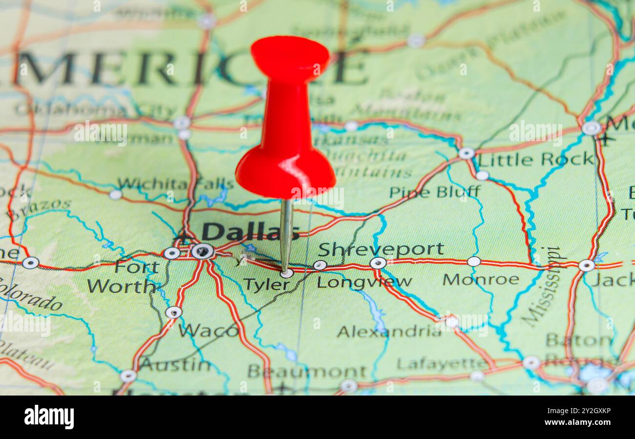 Tyler map hi-res stock photography and images - Alamy