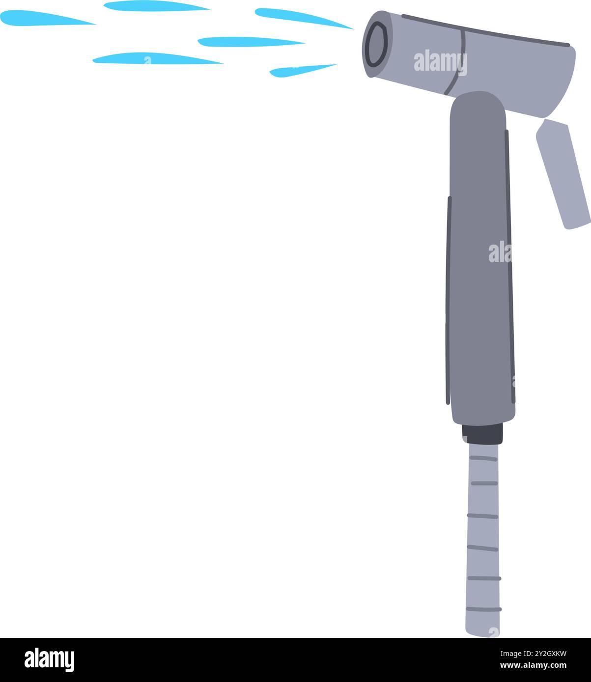 clean bidet sprayer cartoon vector illustration Stock Vector Image ...