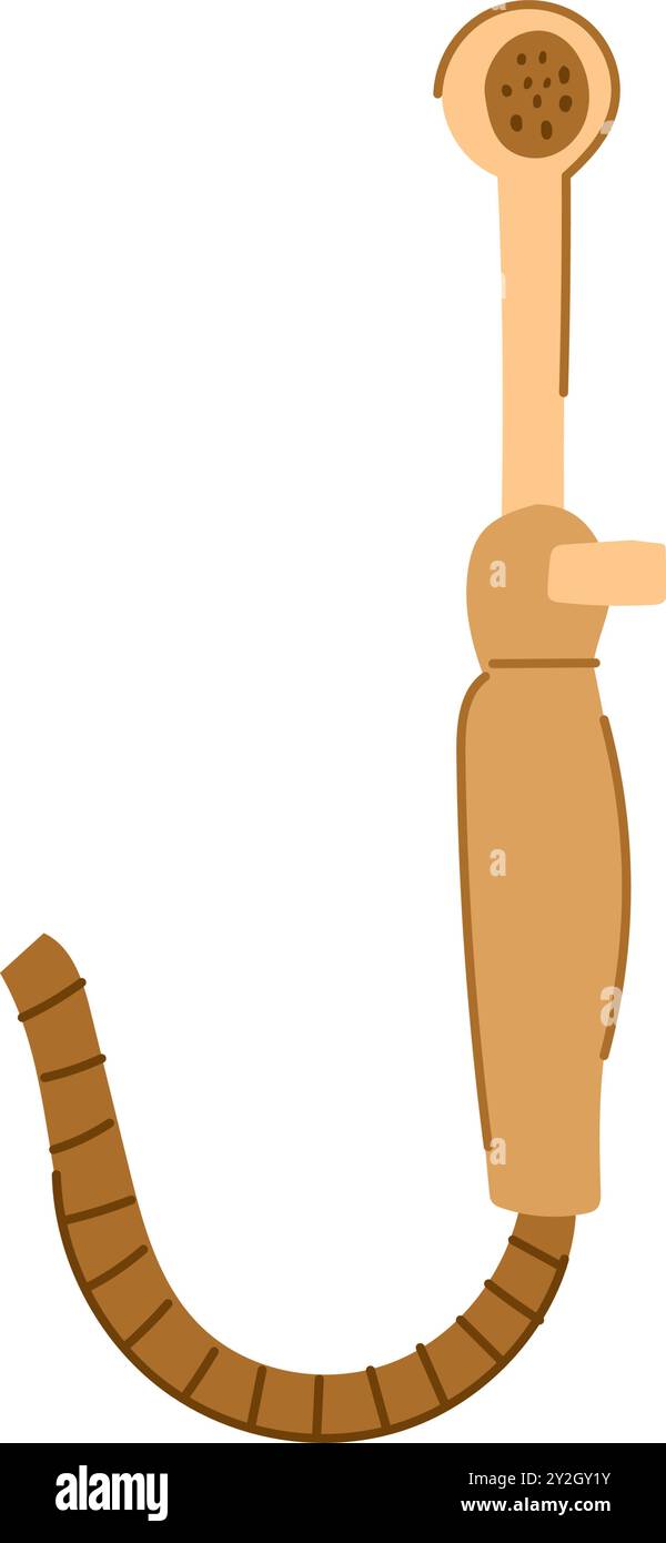 water bidet sprayer cartoon vector illustration Stock Vector Image ...