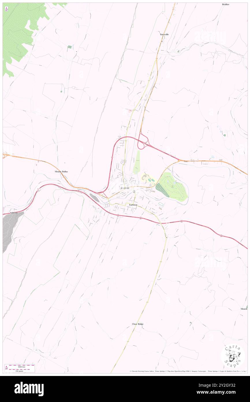 Everett pennsylvania map Cut Out Stock Images & Pictures - Alamy