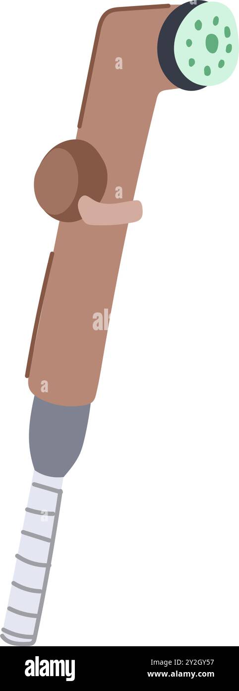 nozzle bidet sprayer cartoon vector illustration Stock Vector Image ...