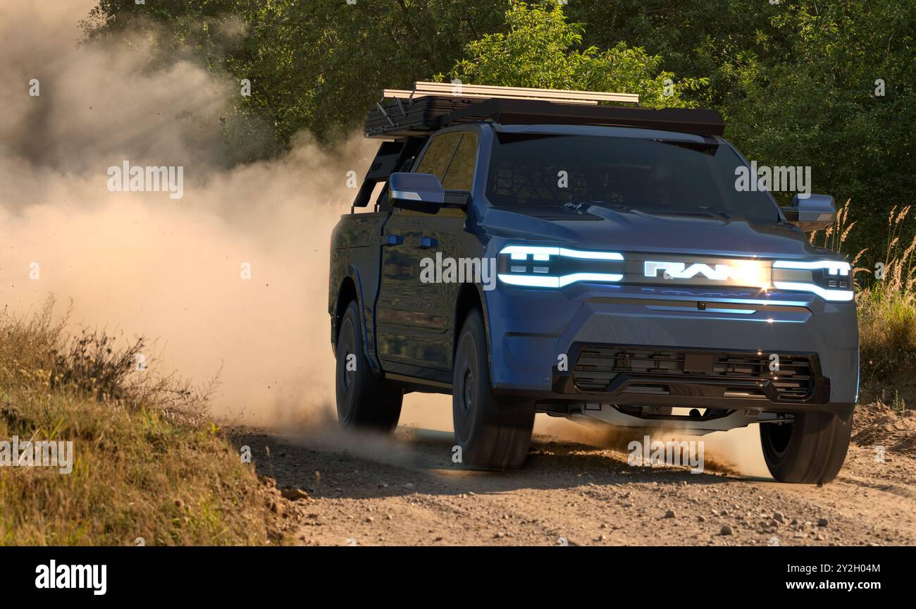 RAM 1500 REV: Pickup with record-breaking battery capacity and range ...