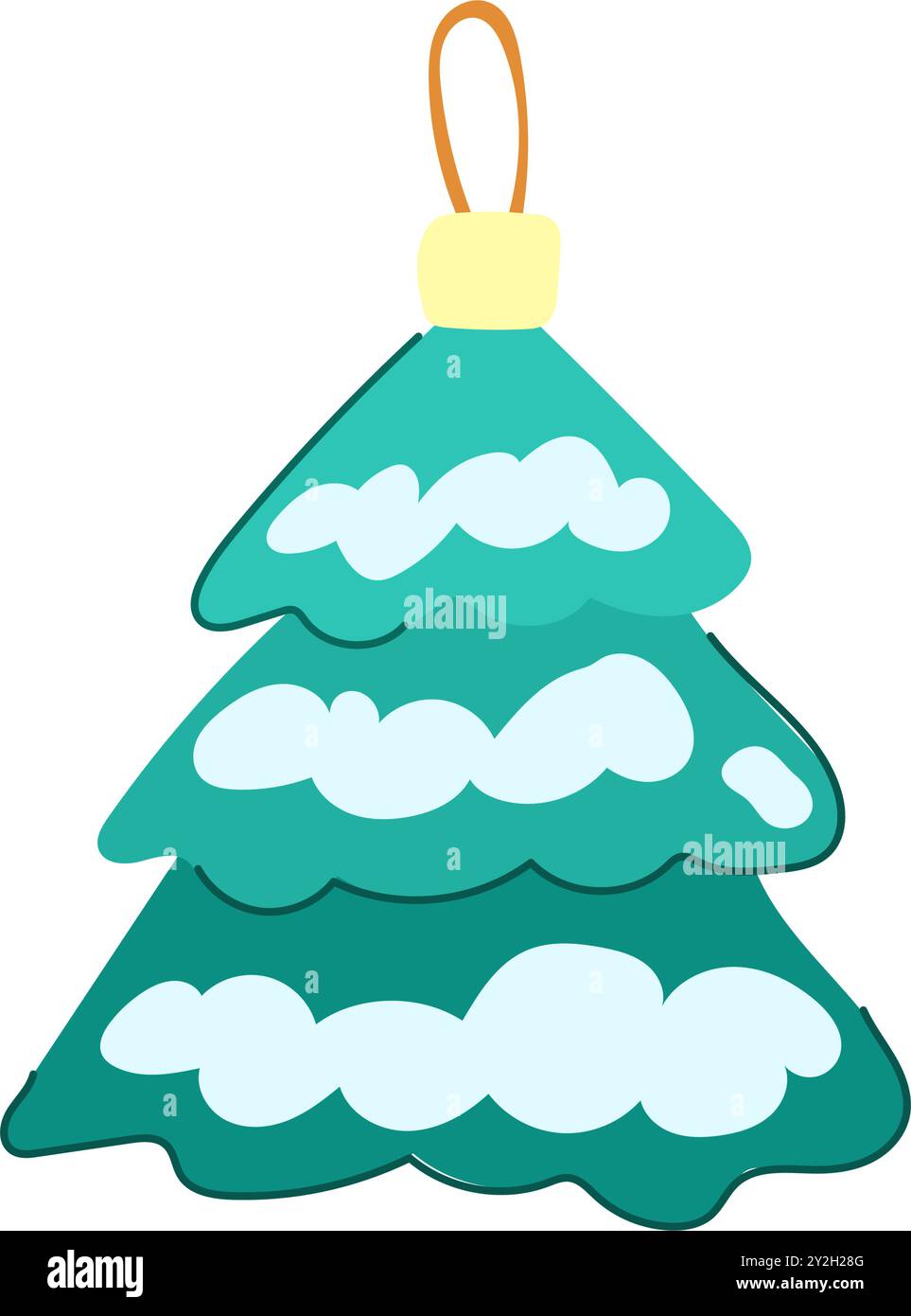 tinsel christmas toys cartoon vector illustration Stock Vector Image ...