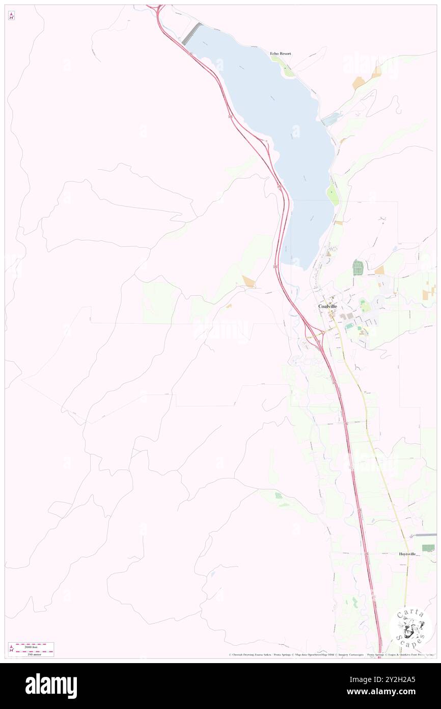 Map of coalville utah Cut Out Stock Images & Pictures - Alamy