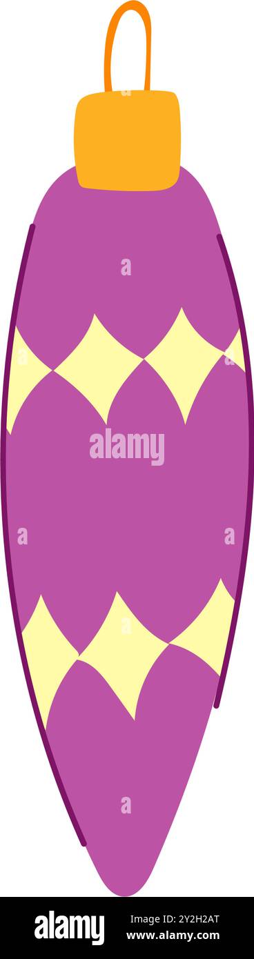 wreath christmas toys cartoon vector illustration Stock Vector Image ...