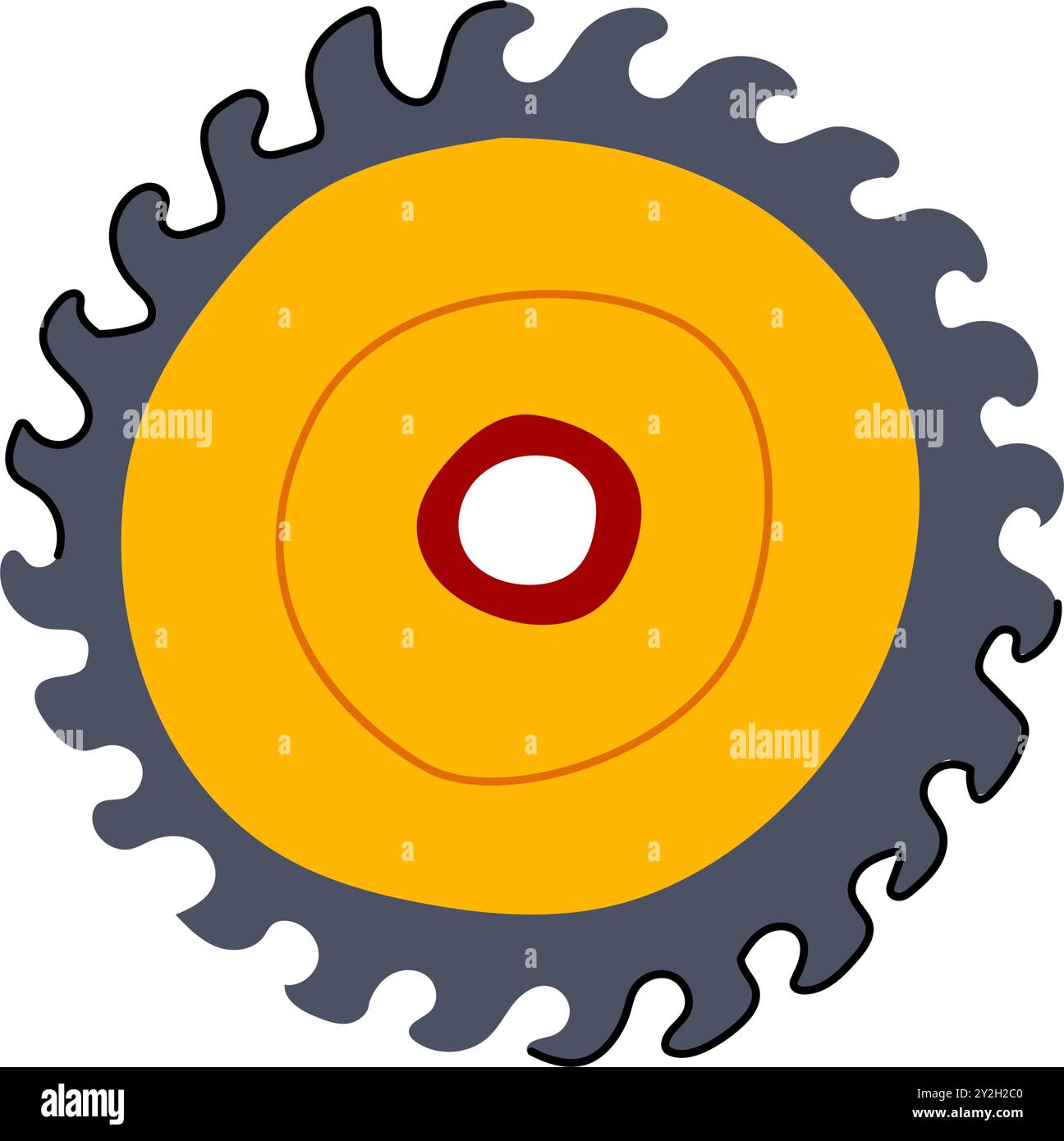 metal circular saw blade cartoon vector illustration Stock Vector Image ...
