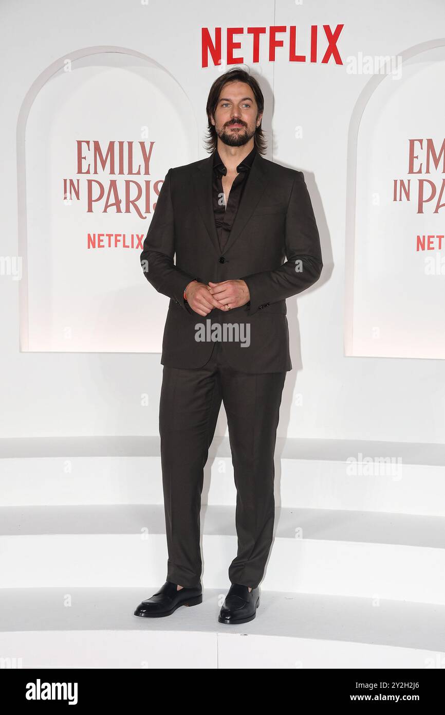 Rome, Emily In Paris Premiere Pictured : Lucas Bravo Stock Photo - Alamy