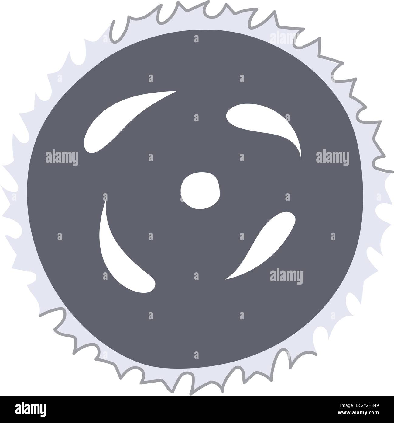 precision circular saw blade cartoon vector illustration Stock Vector ...