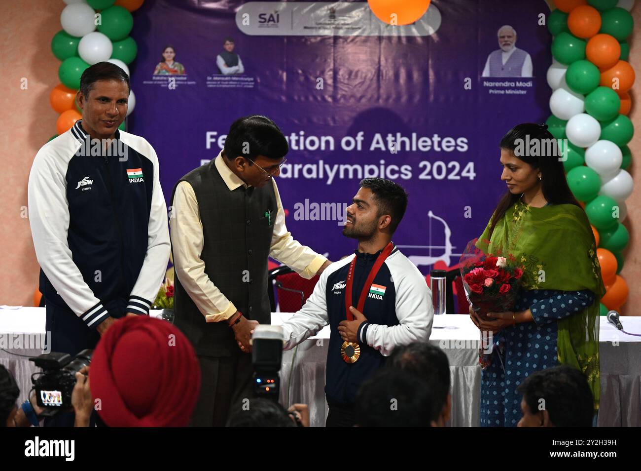 NEW DELHI, INDIA - SEPTEMBER 10: Union Minister of Youth Affairs and ...