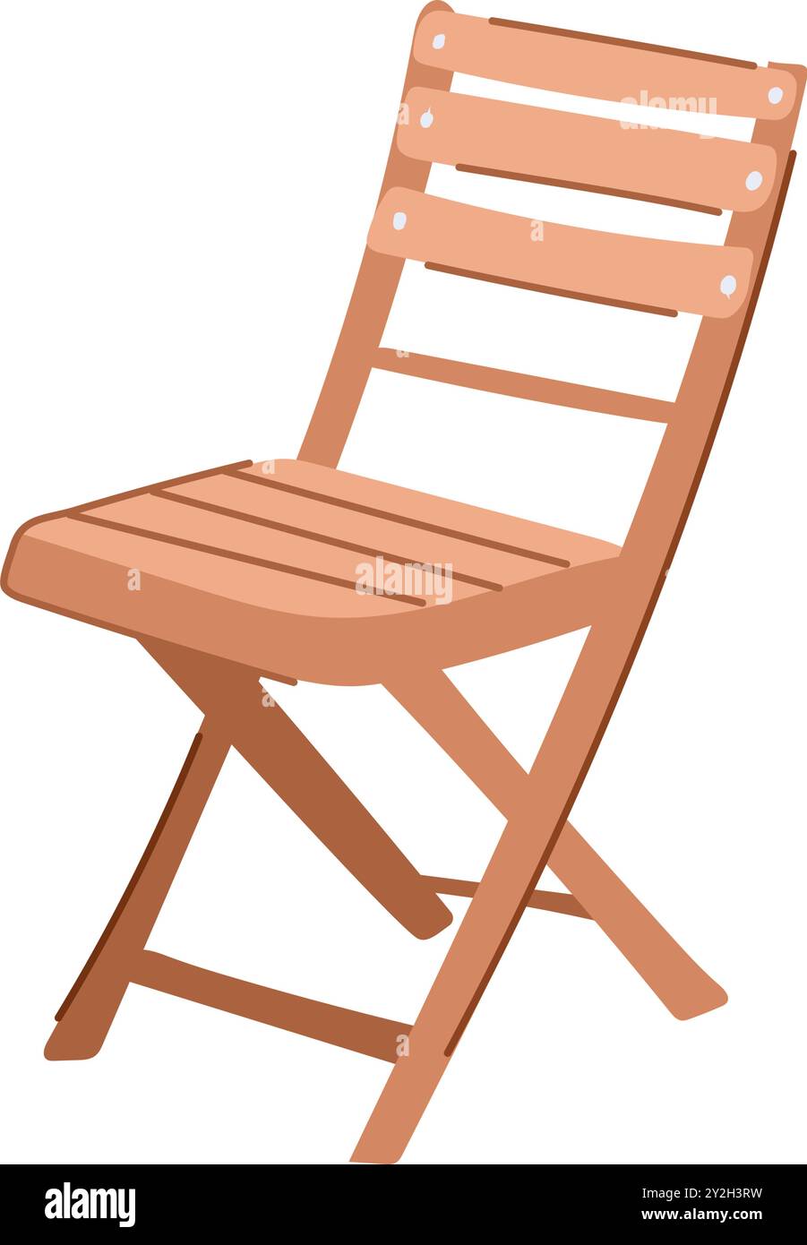 poolside deck chair cartoon vector illustration Stock Vector Image ...