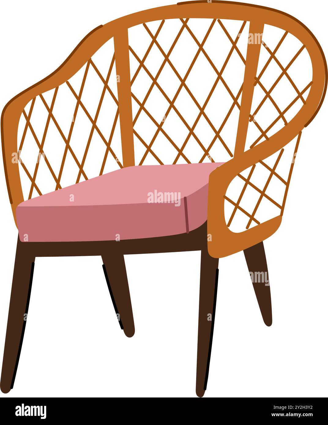 patio deck chair cartoon vector illustration Stock Vector Image & Art ...