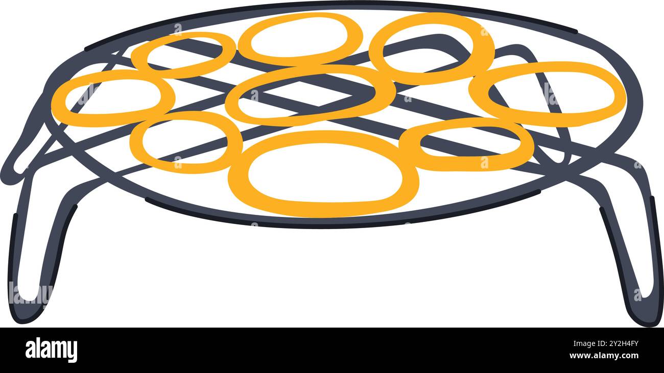 organizer egg holder cartoon vector illustration Stock Vector Image ...