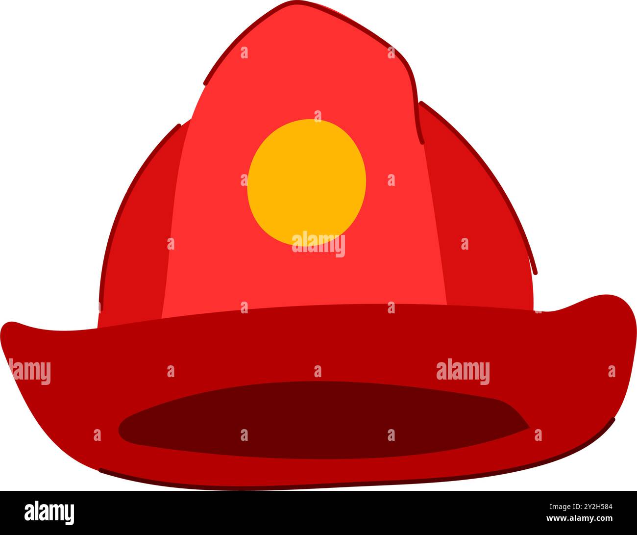 protection firefighter helmet cartoon vector illustration Stock Vector ...