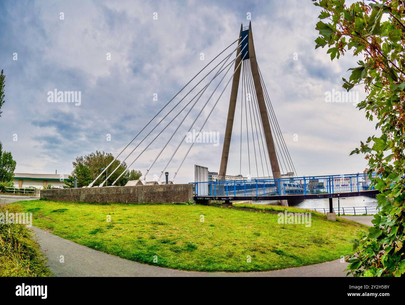 The image is of the Marine Way Bridge built for the year 2000 ...