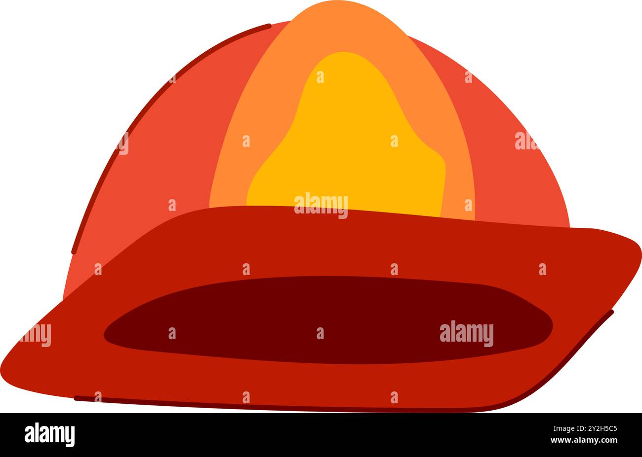 gear firefighter helmet cartoon vector illustration Stock Vector Image ...