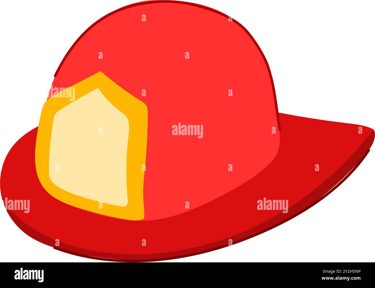 shield firefighter helmet cartoon vector illustration Stock Vector ...