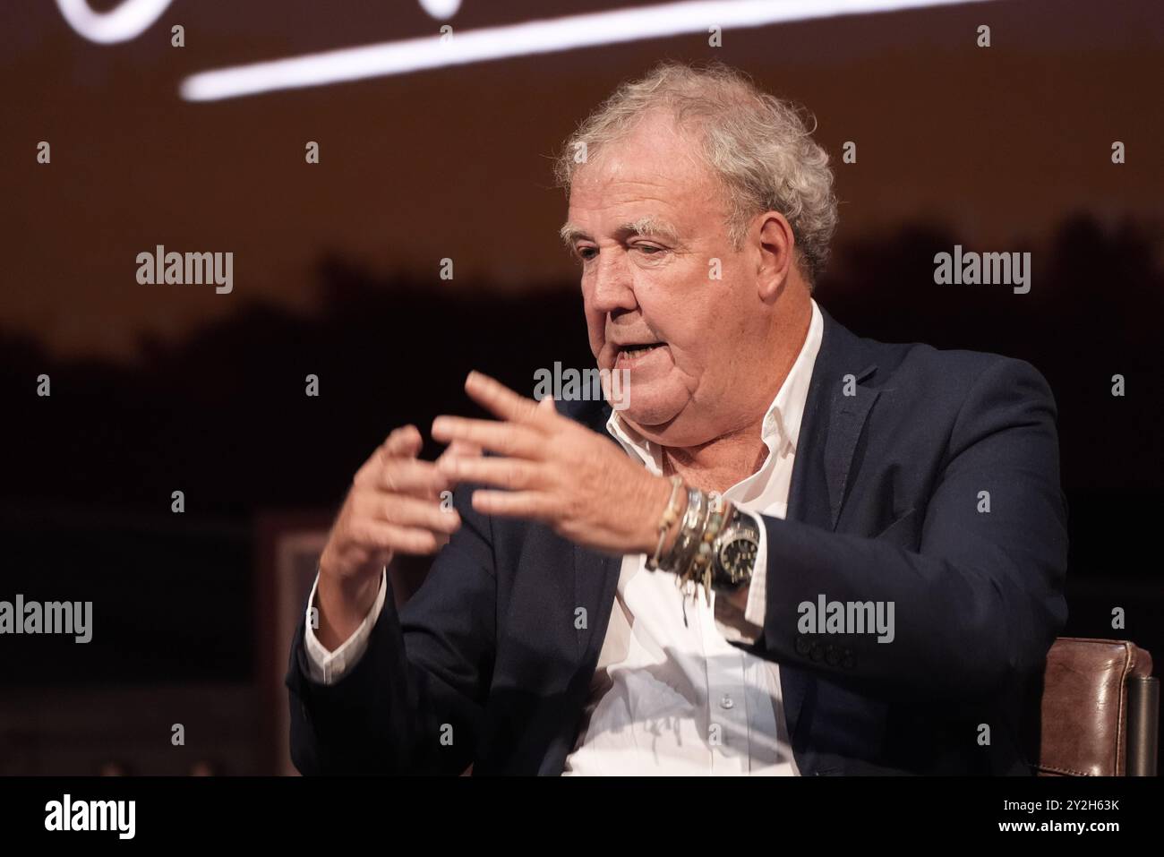 Jeremy Clarkson during a Q&A event to launch the final episode of The ...