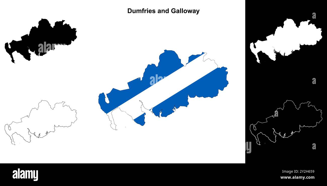 Dumfries map hi-res stock photography and images - Alamy
