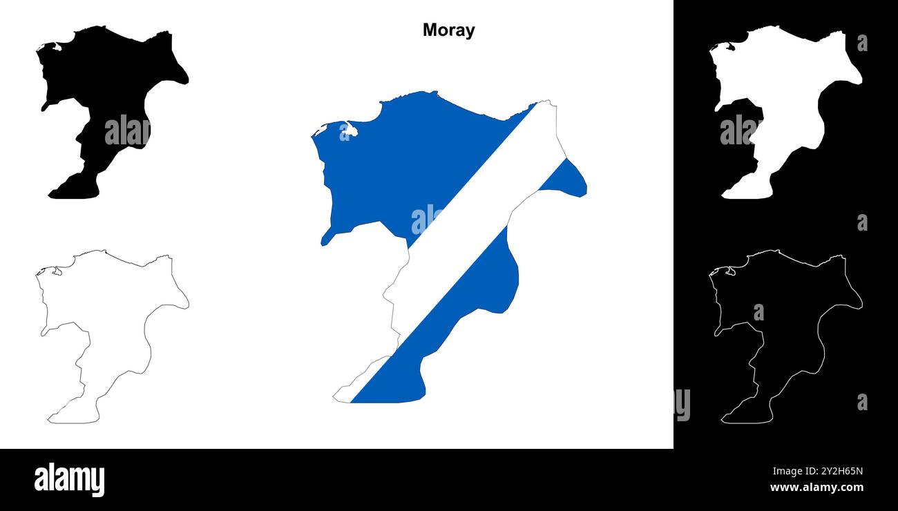 Blank moray map hi-res stock photography and images - Alamy