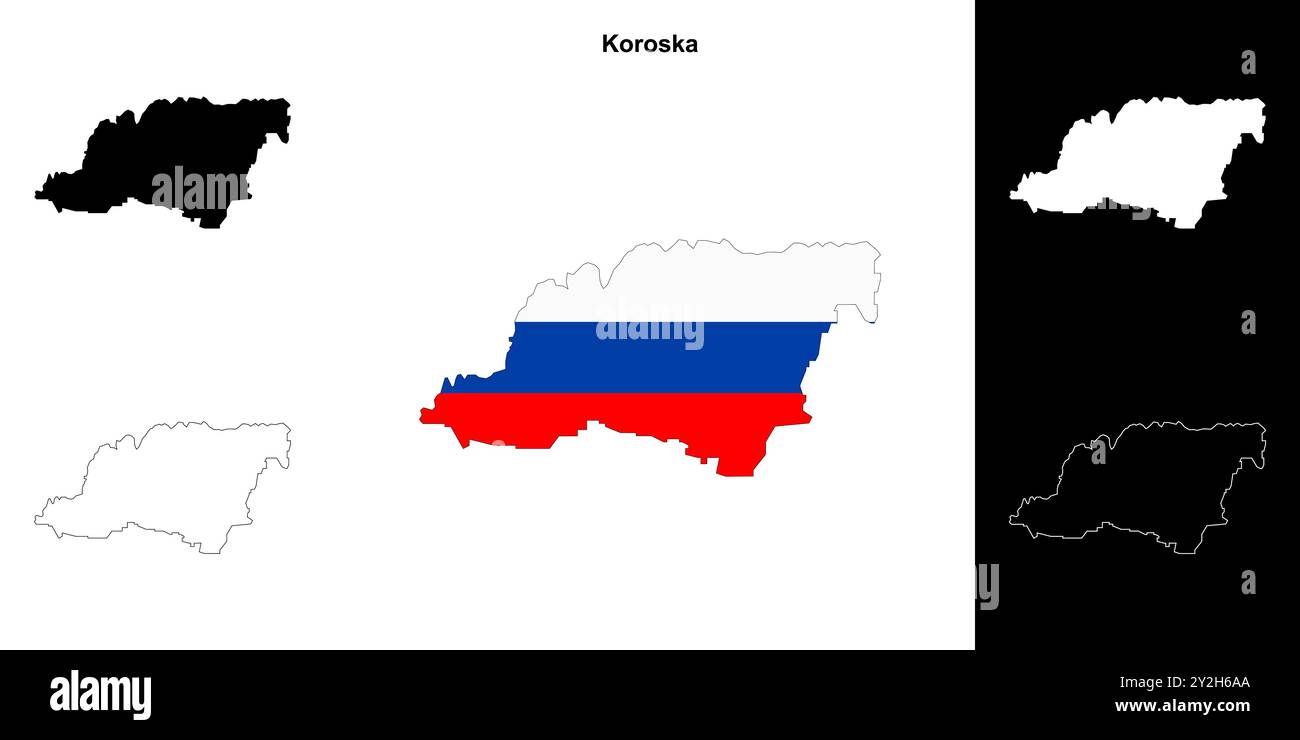 Koroska region outline map set Stock Vector Image & Art - Alamy