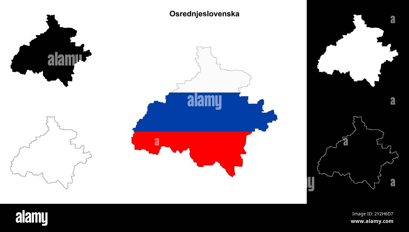 Osrednjeslovenska region outline map set Stock Vector Image & Art - Alamy