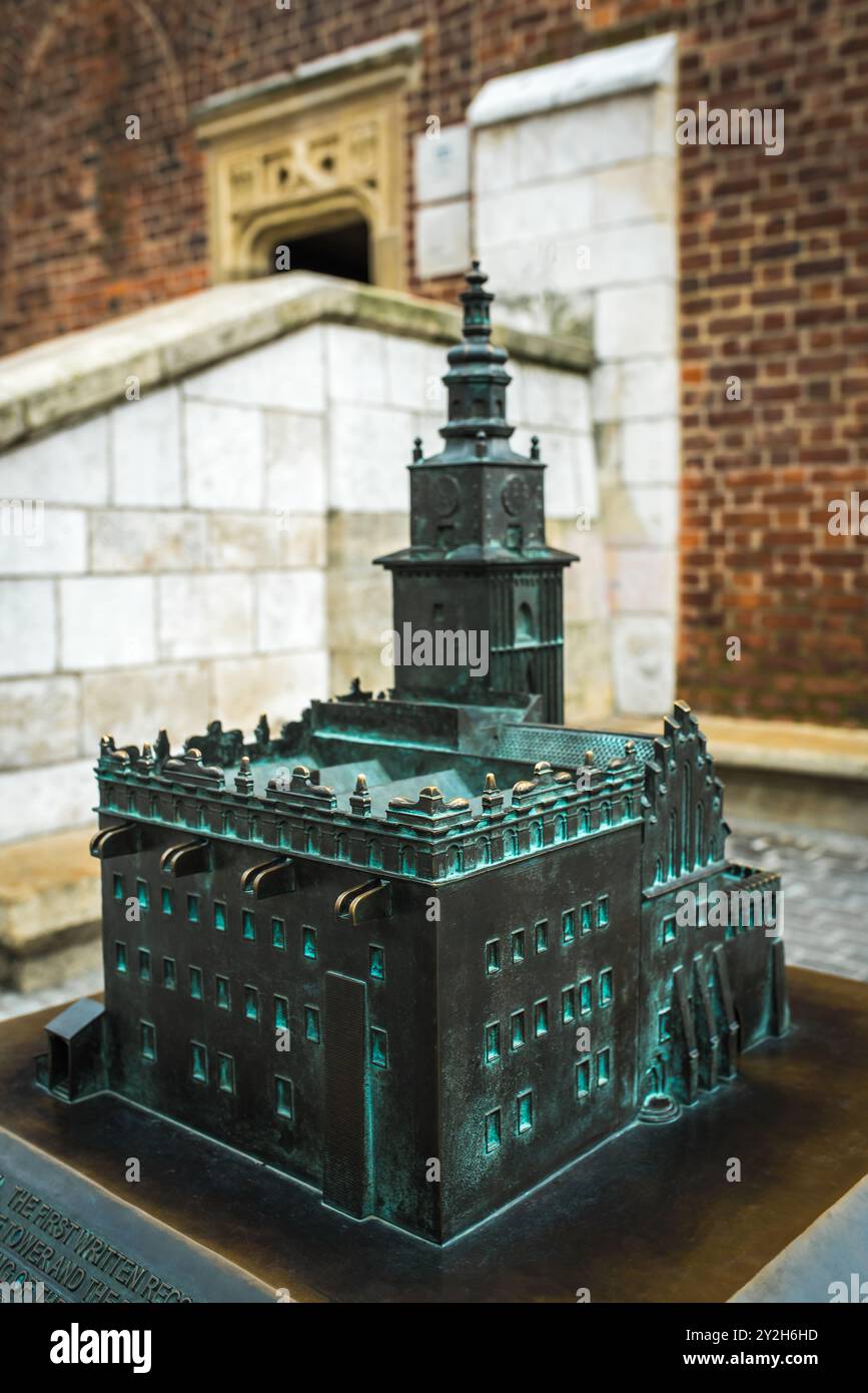 bronze cast miniature attractions and architecture of Krakow in Poland ...