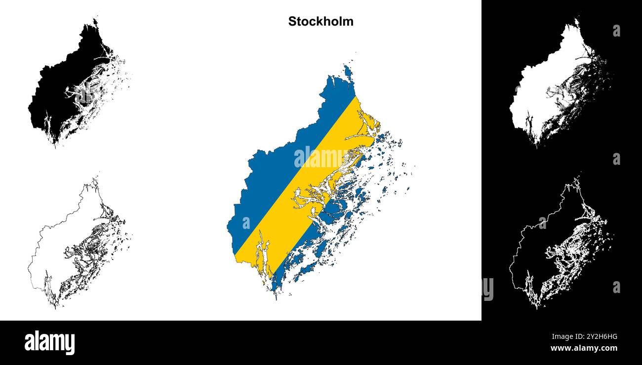 Blank stockholm map hi-res stock photography and images - Alamy