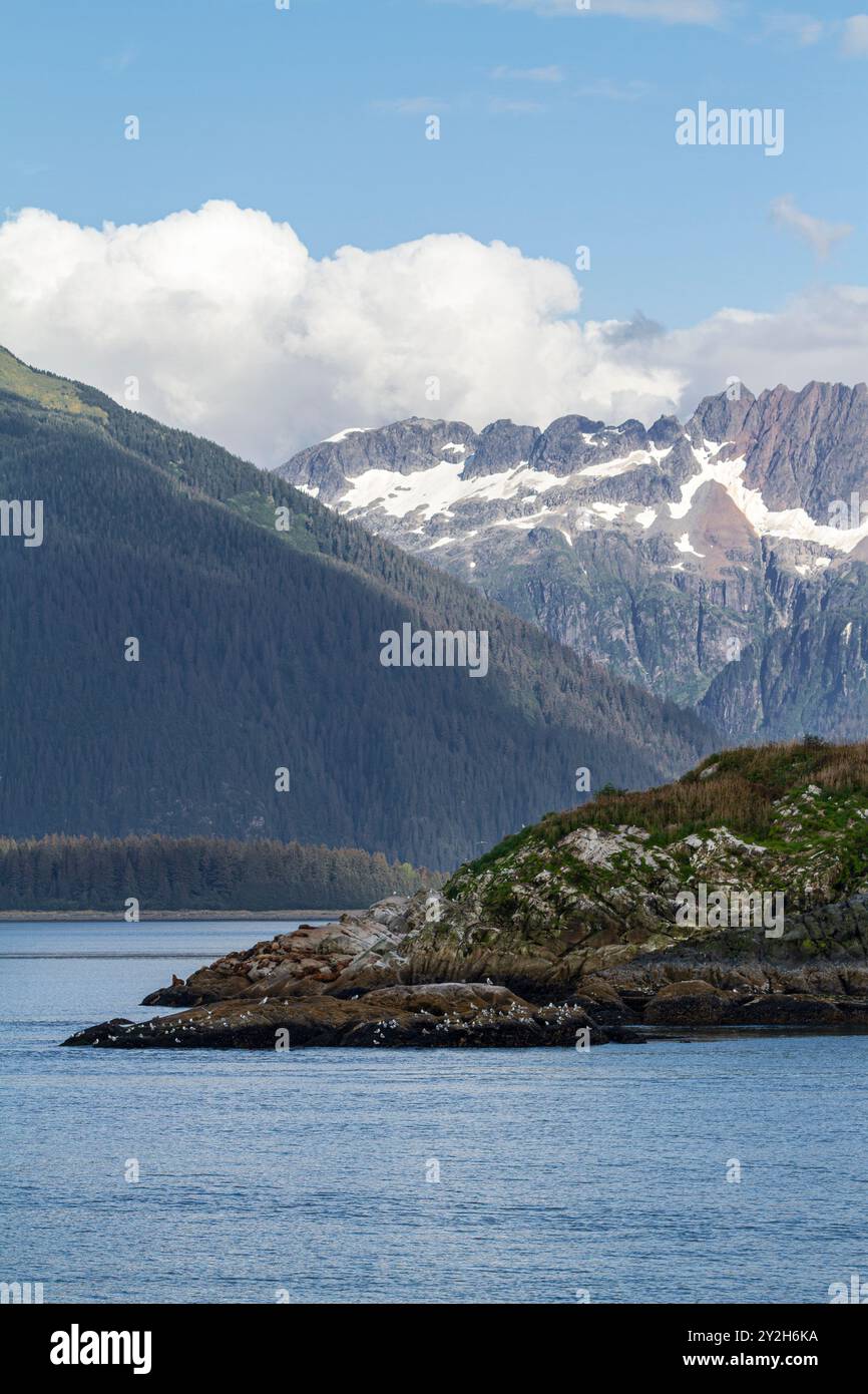 A view of South Marble Island in Glacier Bay National Park and Preserve ...