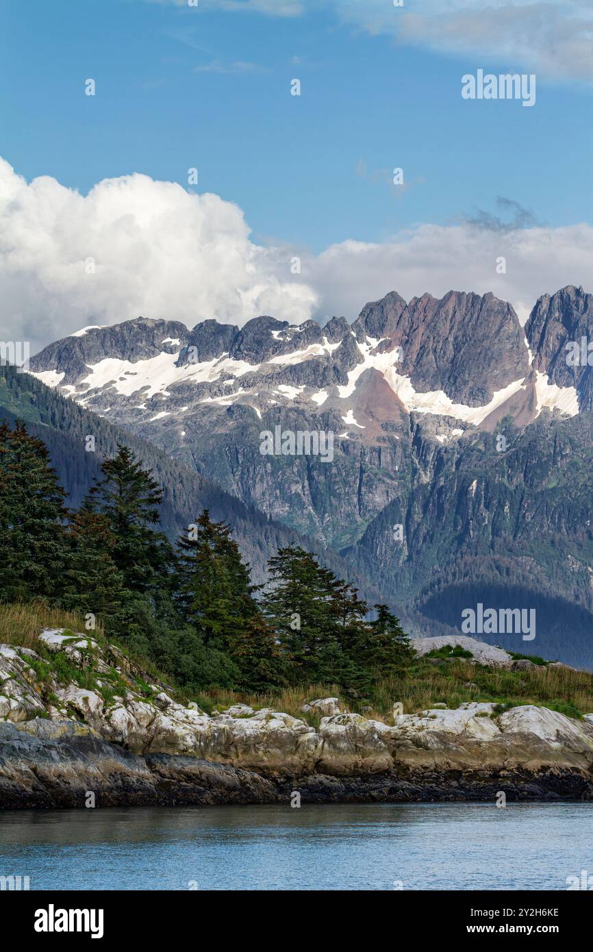 A view of South Marble Island in Glacier Bay National Park and Preserve ...