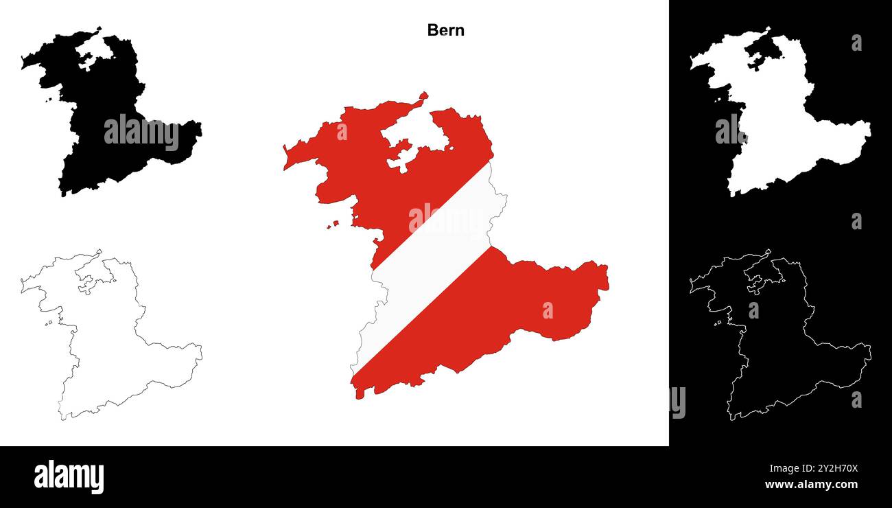 Bern eps map hi-res stock photography and images - Alamy