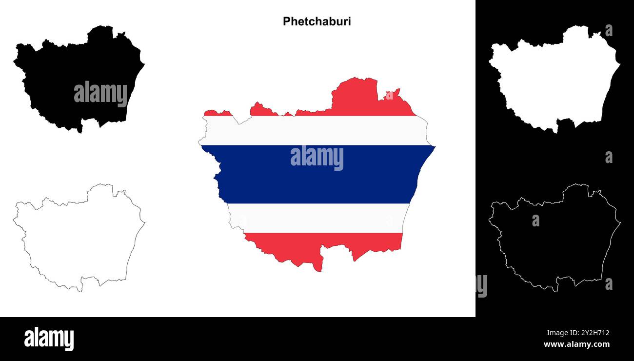 Phetchaburi eps map hi-res stock photography and images - Alamy