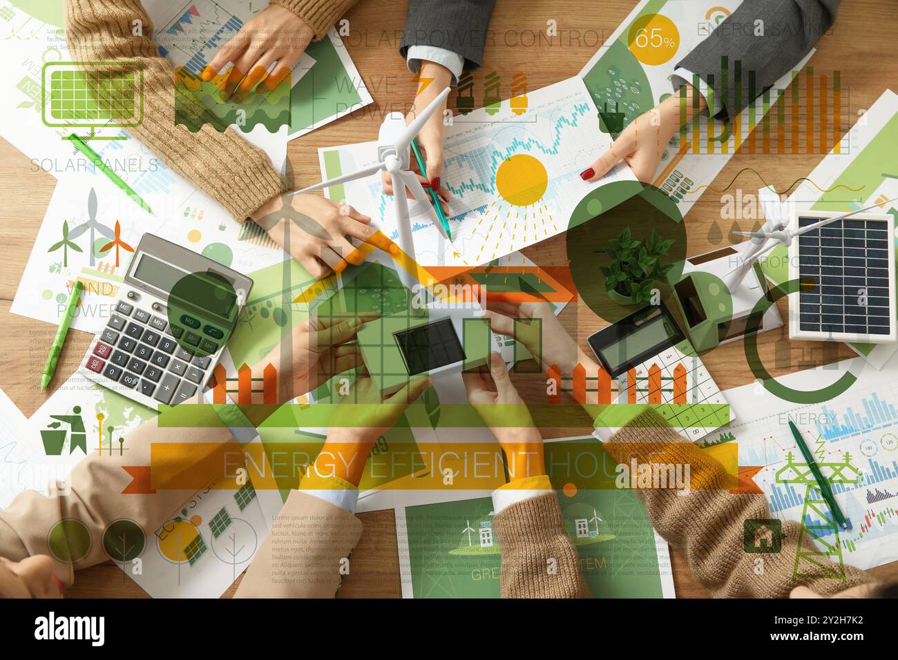 Team table top wind turbine hi-res stock photography and images - Alamy