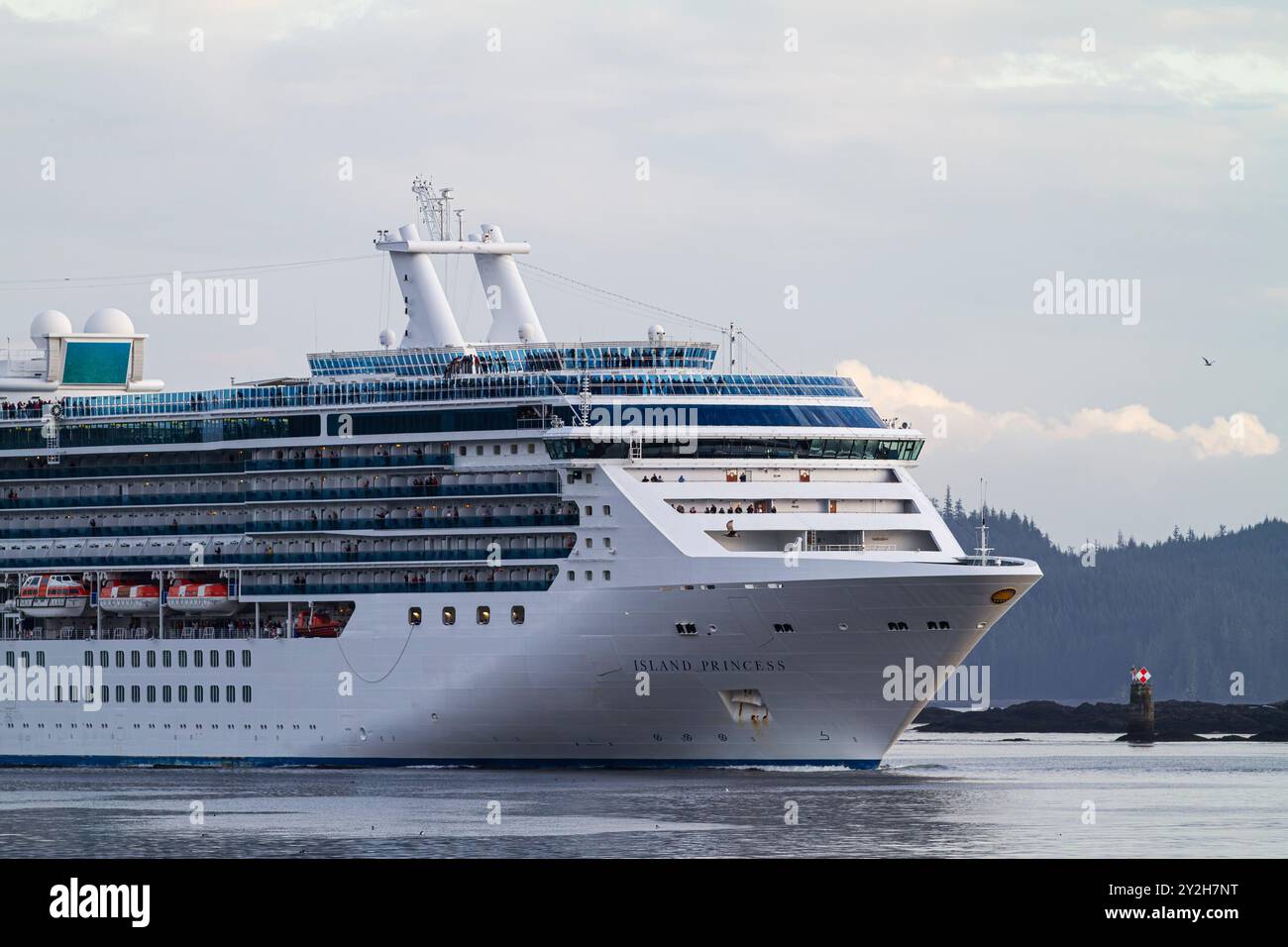 A view of the commercial cruise ship Island Princess operating in ...