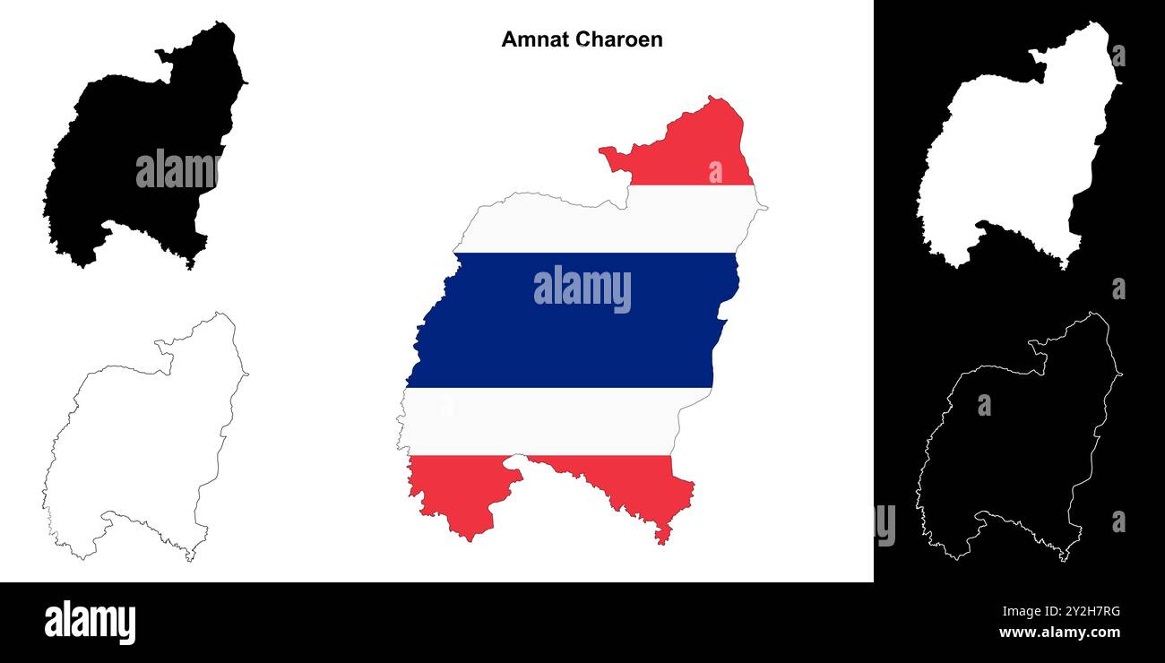 Amnat charoen eps map hi-res stock photography and images - Alamy
