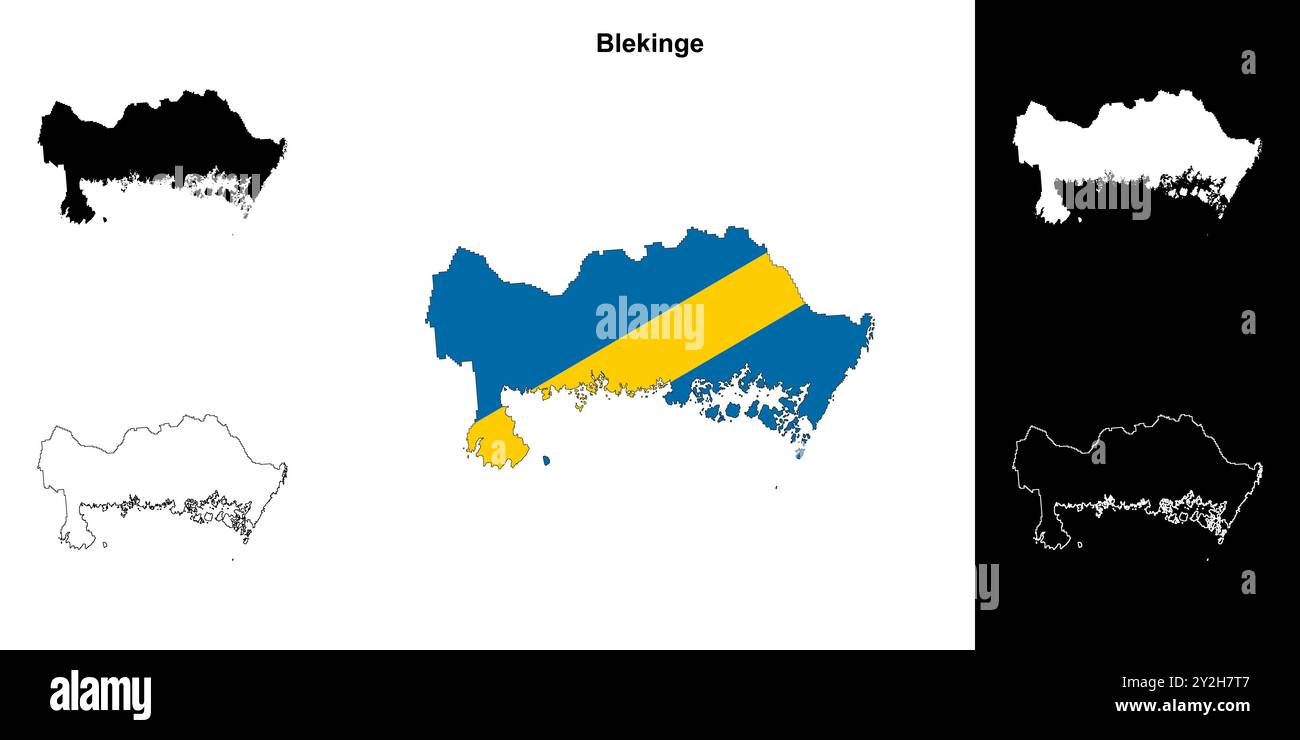 Blank blekinge map hi-res stock photography and images - Alamy