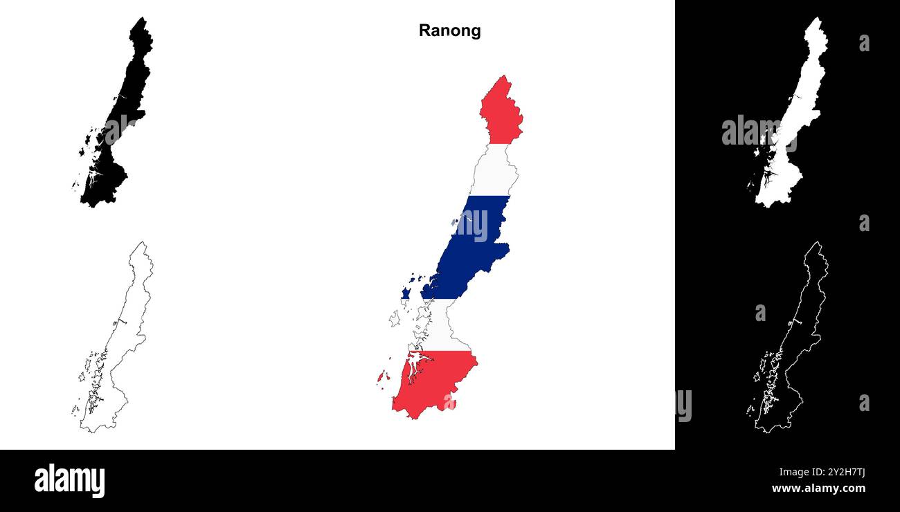 Ranong map hi-res stock photography and images - Alamy