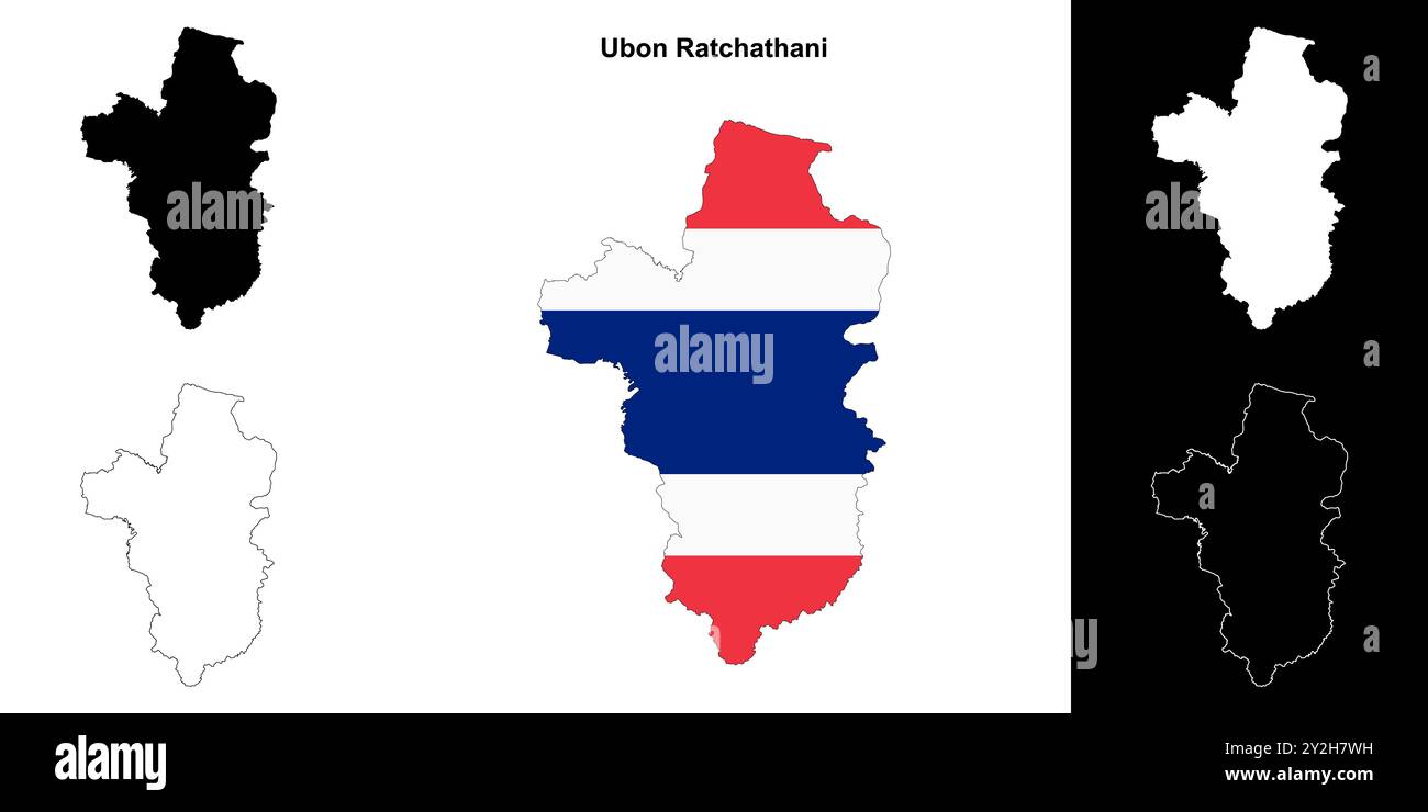 Ubon ratchathani map hi-res stock photography and images - Alamy