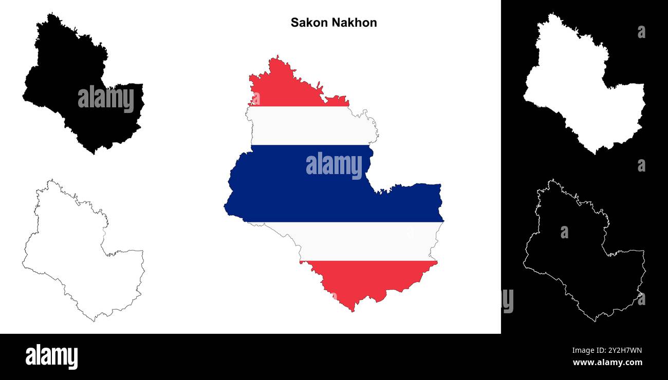 Map of sakon nakhon hi-res stock photography and images - Alamy