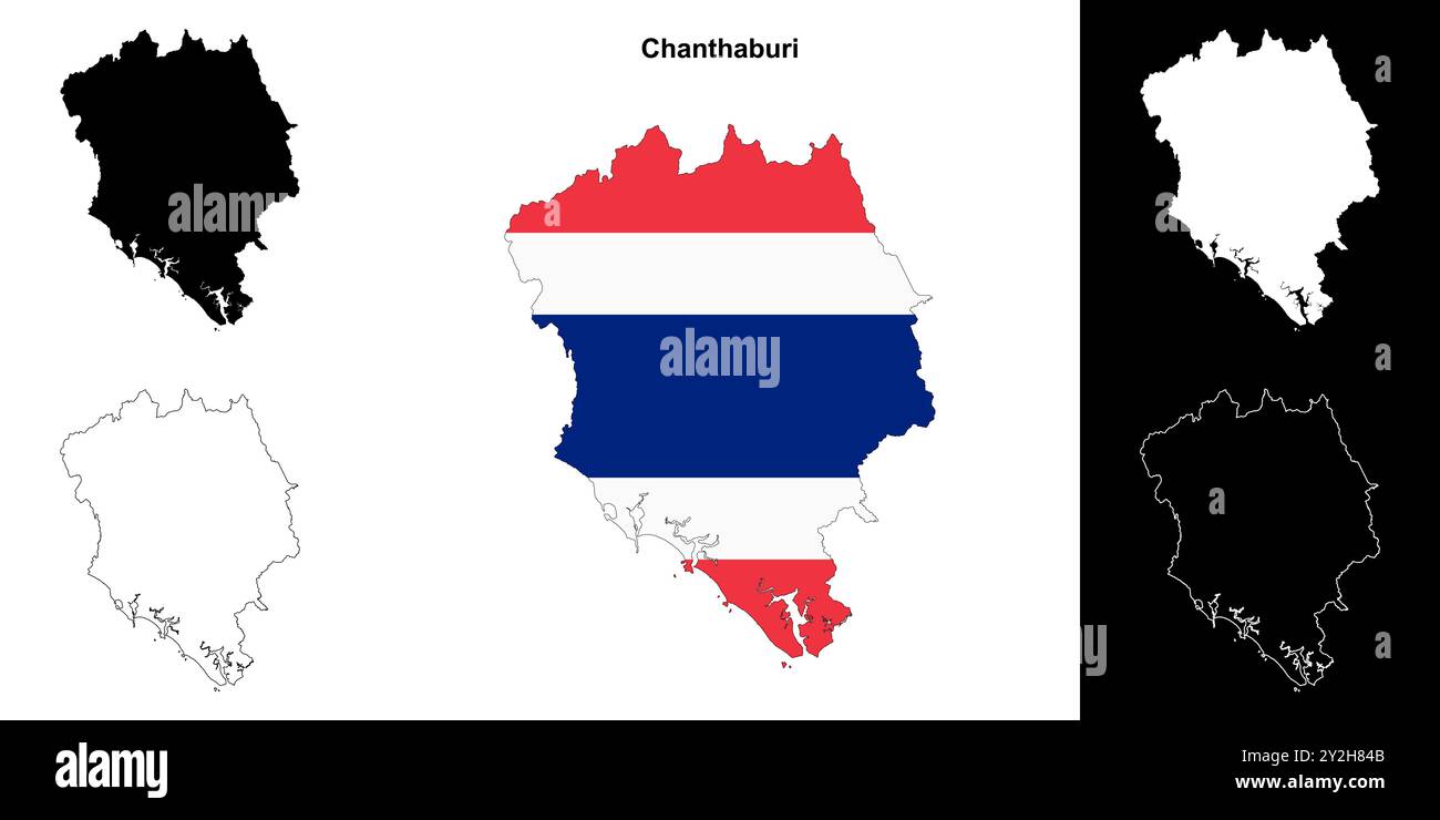 Map of chanthaburi hi-res stock photography and images - Alamy