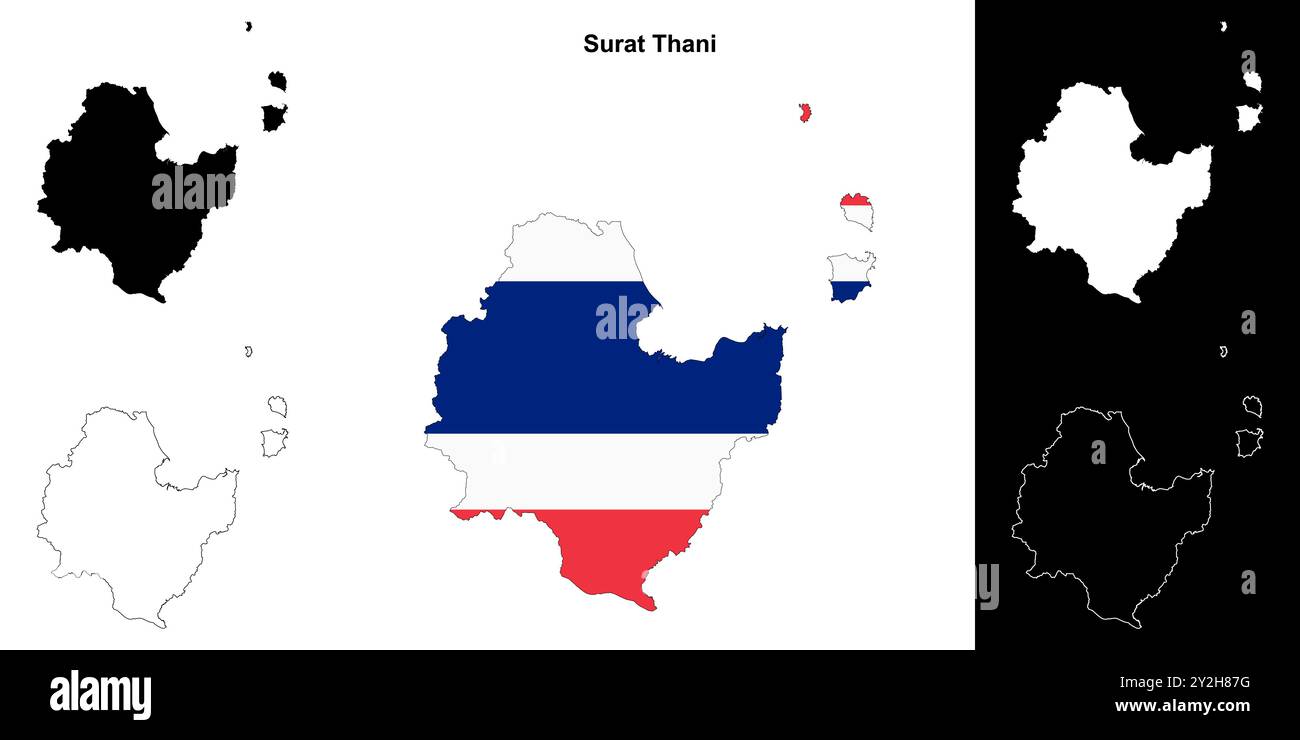 Surat thani eps map hi-res stock photography and images - Alamy