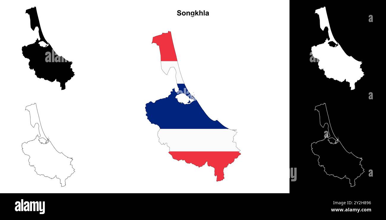 Blank songkhla map hi-res stock photography and images - Alamy