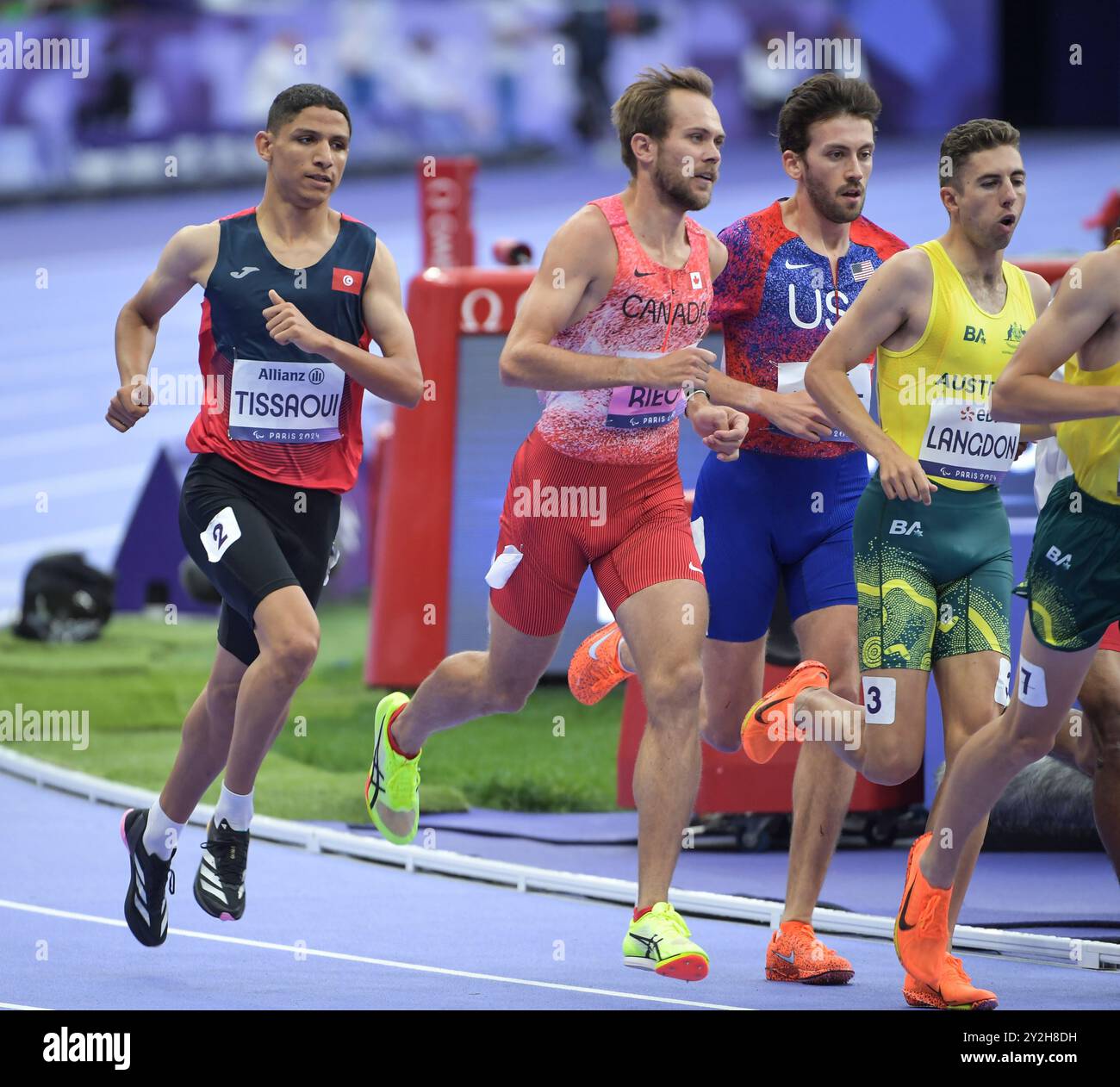 Amen Allah Tissaoui of Tunisia competing in the men’s 1500m T38 at the ...