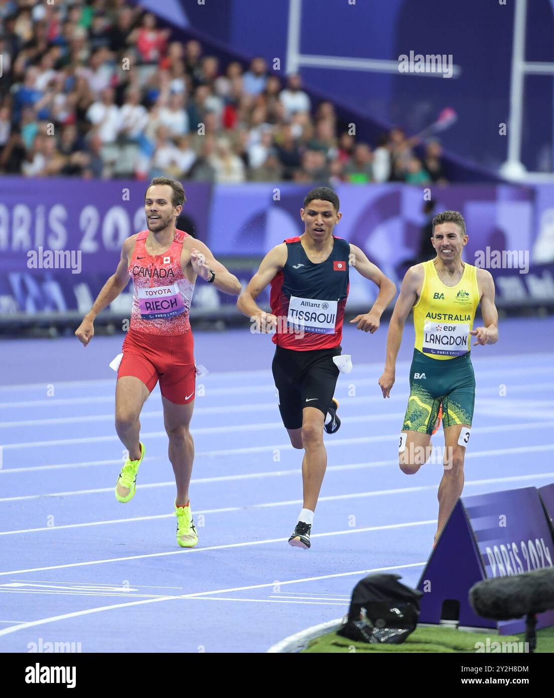 Amen Allah Tissaoui of Tunisia, Nate Riech of Canada and Reece Langdon ...
