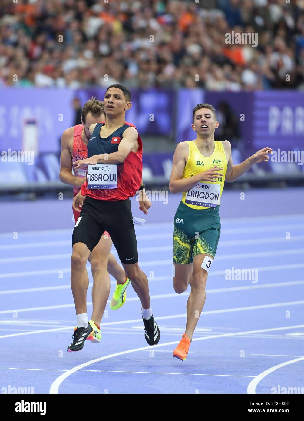 Amen Allah Tissaoui of Tunisia, Nate Riech of Canada and Reece Langdon ...