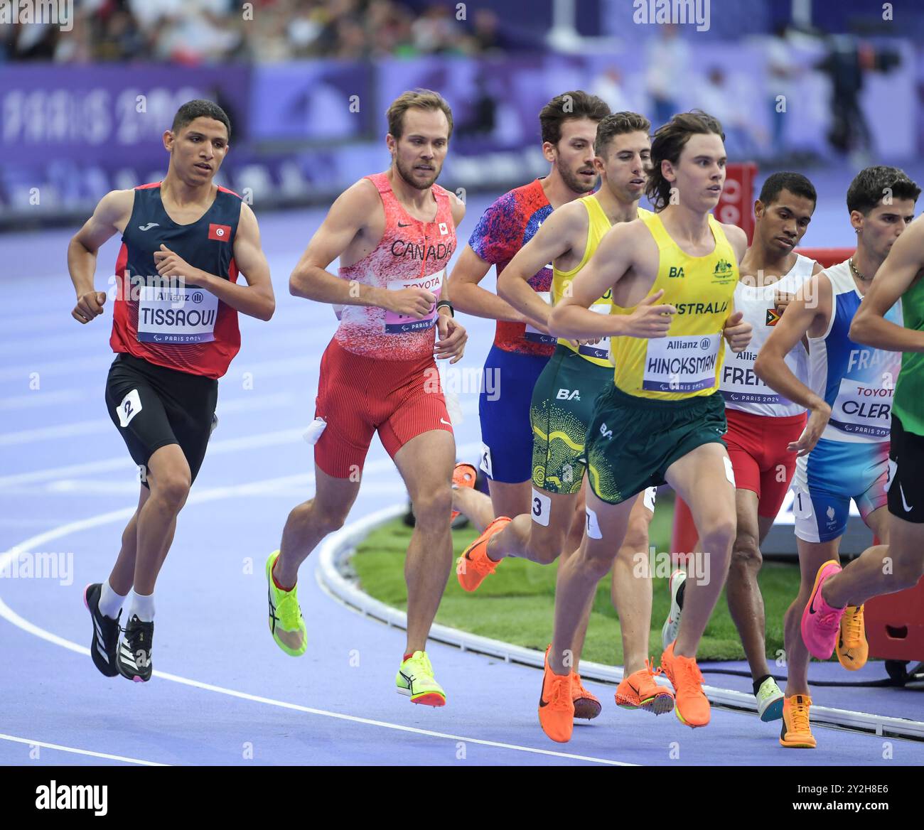 Amen Allah Tissaoui of Tunisia competing in the men’s 1500m T38 at the ...