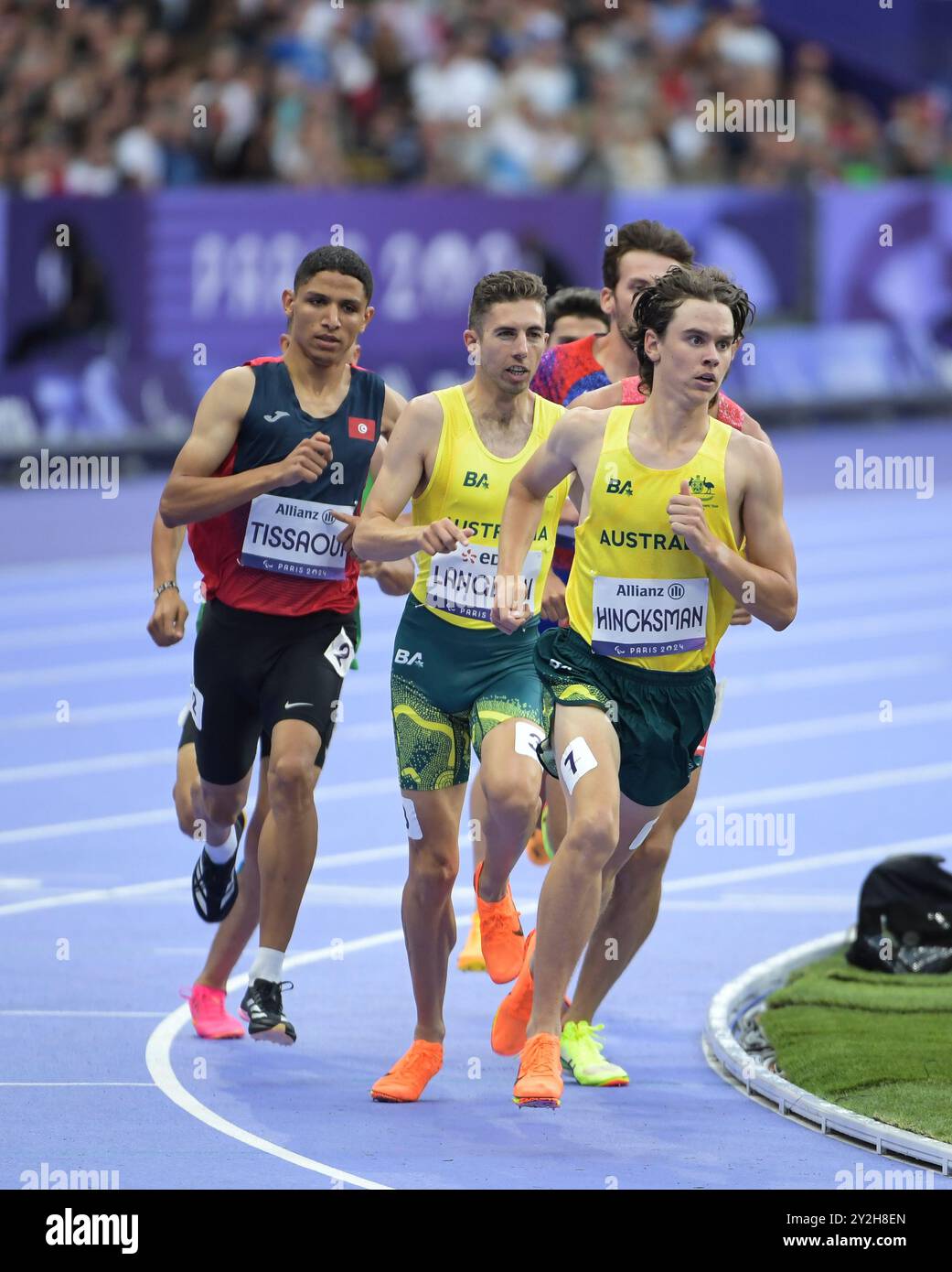 Angus Hincksman of Australia competing in the men’s 1500m T38 at the ...